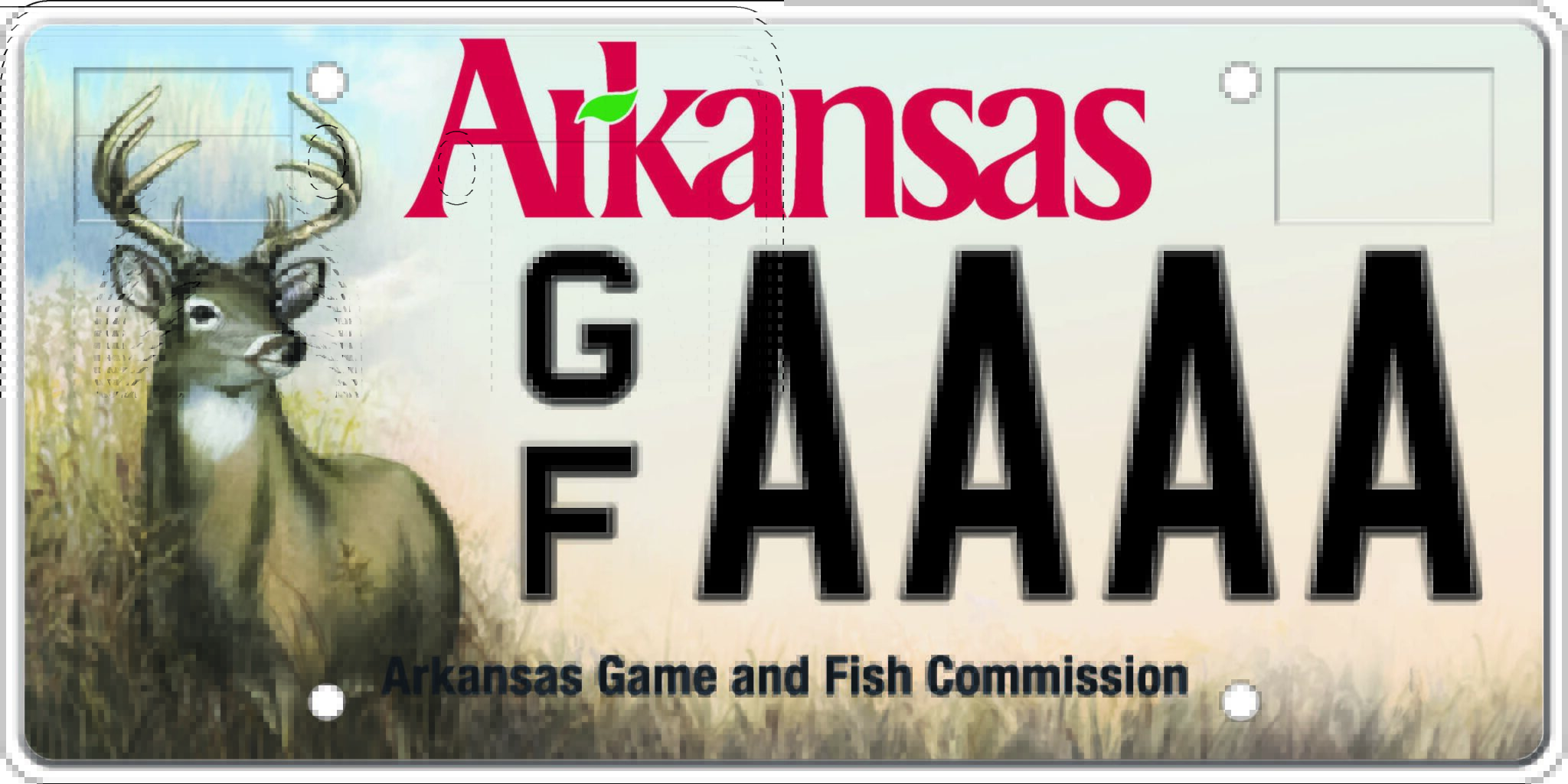 Game & Fish Deer License Plate – Arkansas Department of Finance and ...